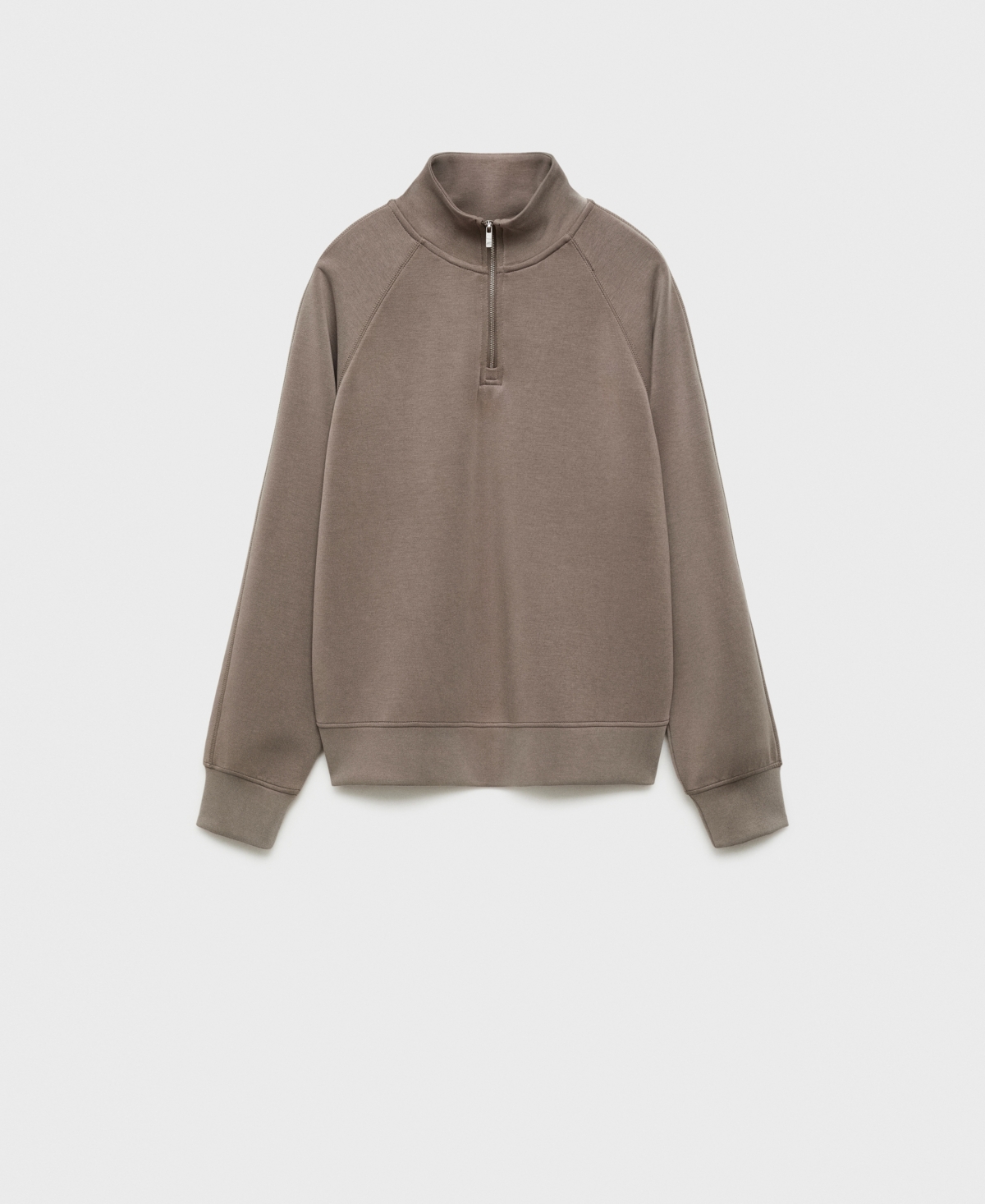 Click here for Mango Womens Zipper Detail Turtleneck Sweatshirt -... prices