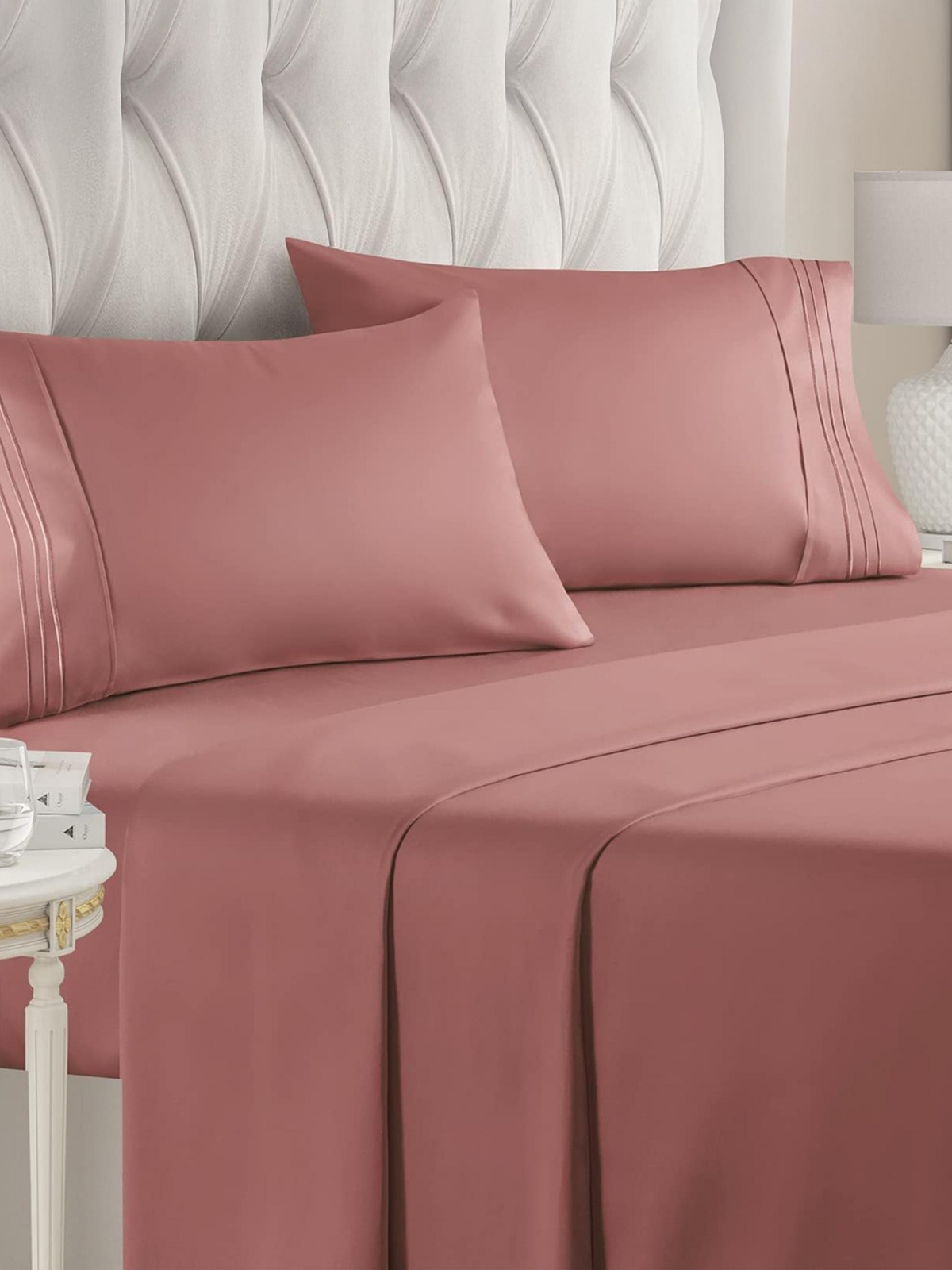 Click here for 4 Piece Microfiber Sheet Set - Queen - Clay prices