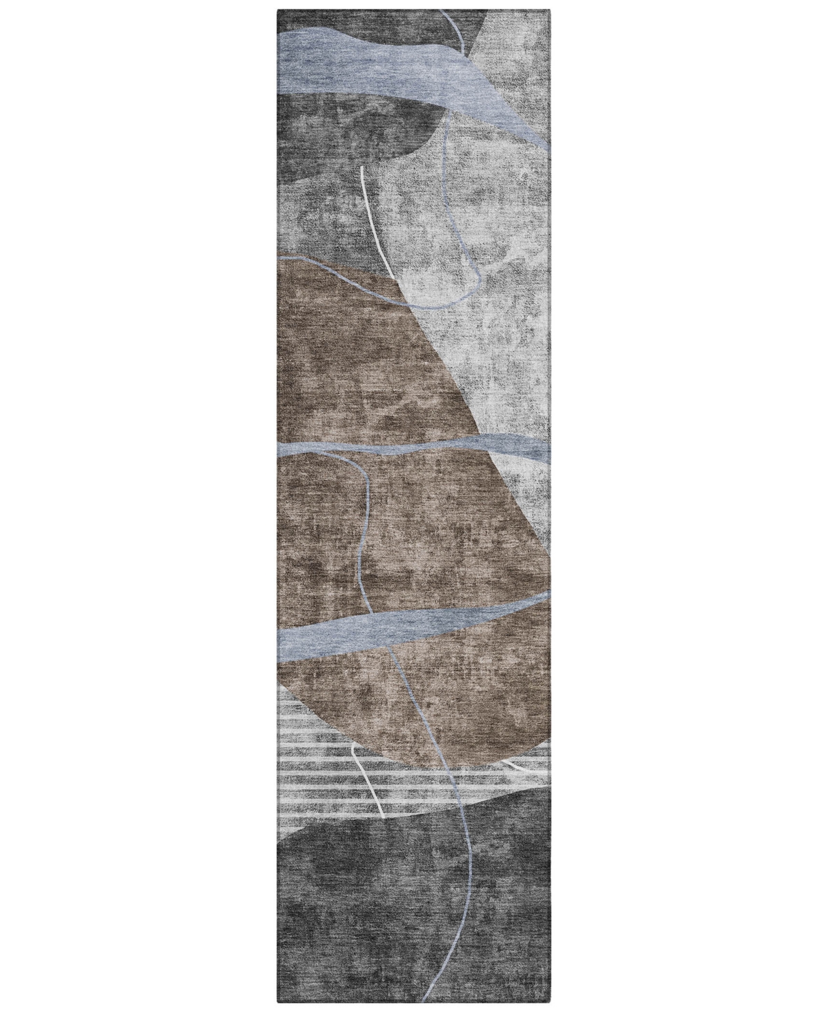 Addison Chantille Machine Washable ACN804 23x76 Runner Area Rug - Chocolate