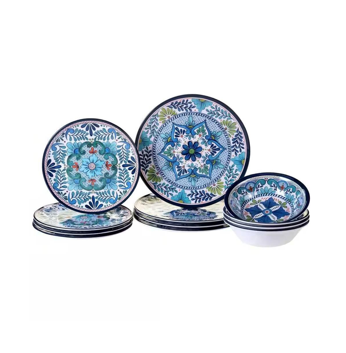 Click here for Melamine Floral Dinnerware Set – 12-Piece L... prices