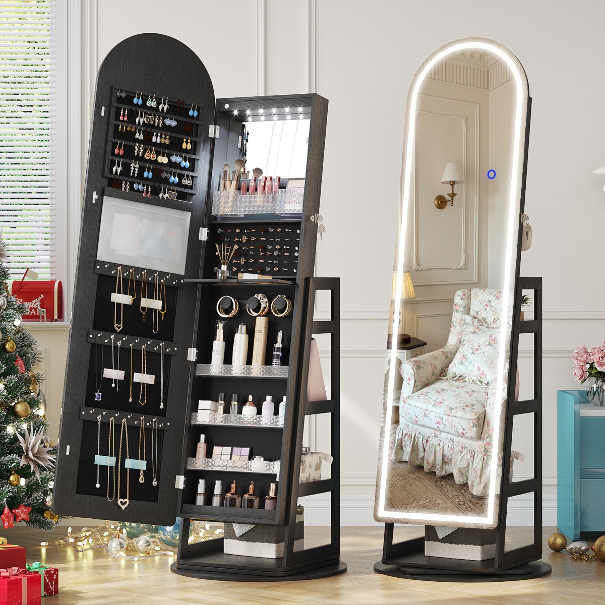 Click here for Vlsrka Led Full Length Mirror - Black prices