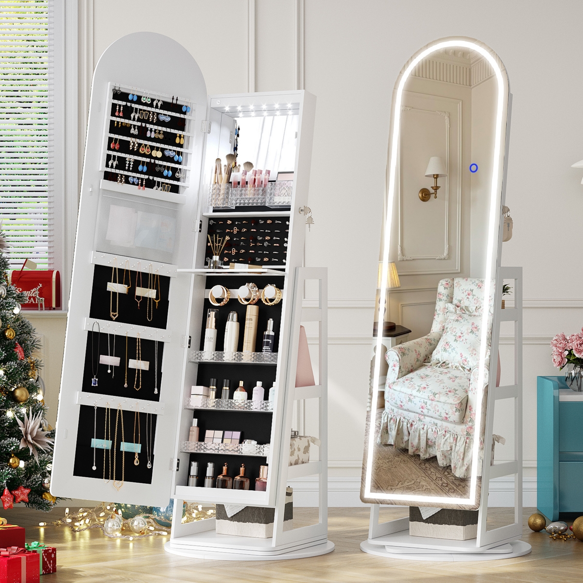 Click here for Vlsrka Led Full Length Mirror - White prices