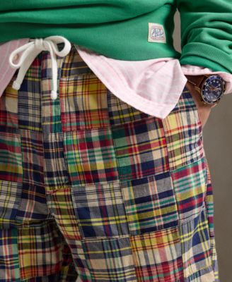 Polo Ralph Lauren Men's Relaxed-Fit Patchwork Madras Pants Polo Ralph Lauren Men's Relaxed-Fit Patchwork Madras Pants