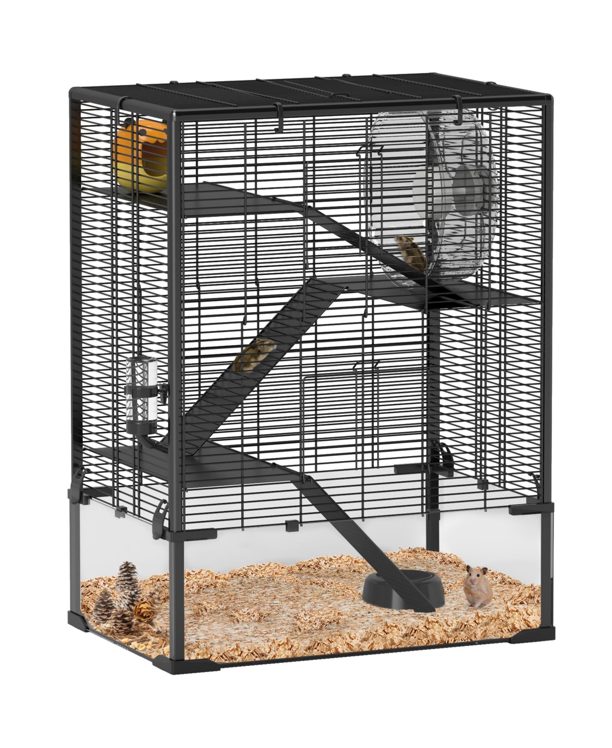 Click here for PawHut Hamster Cage  4 Tiers Hamster k with Deep G... prices