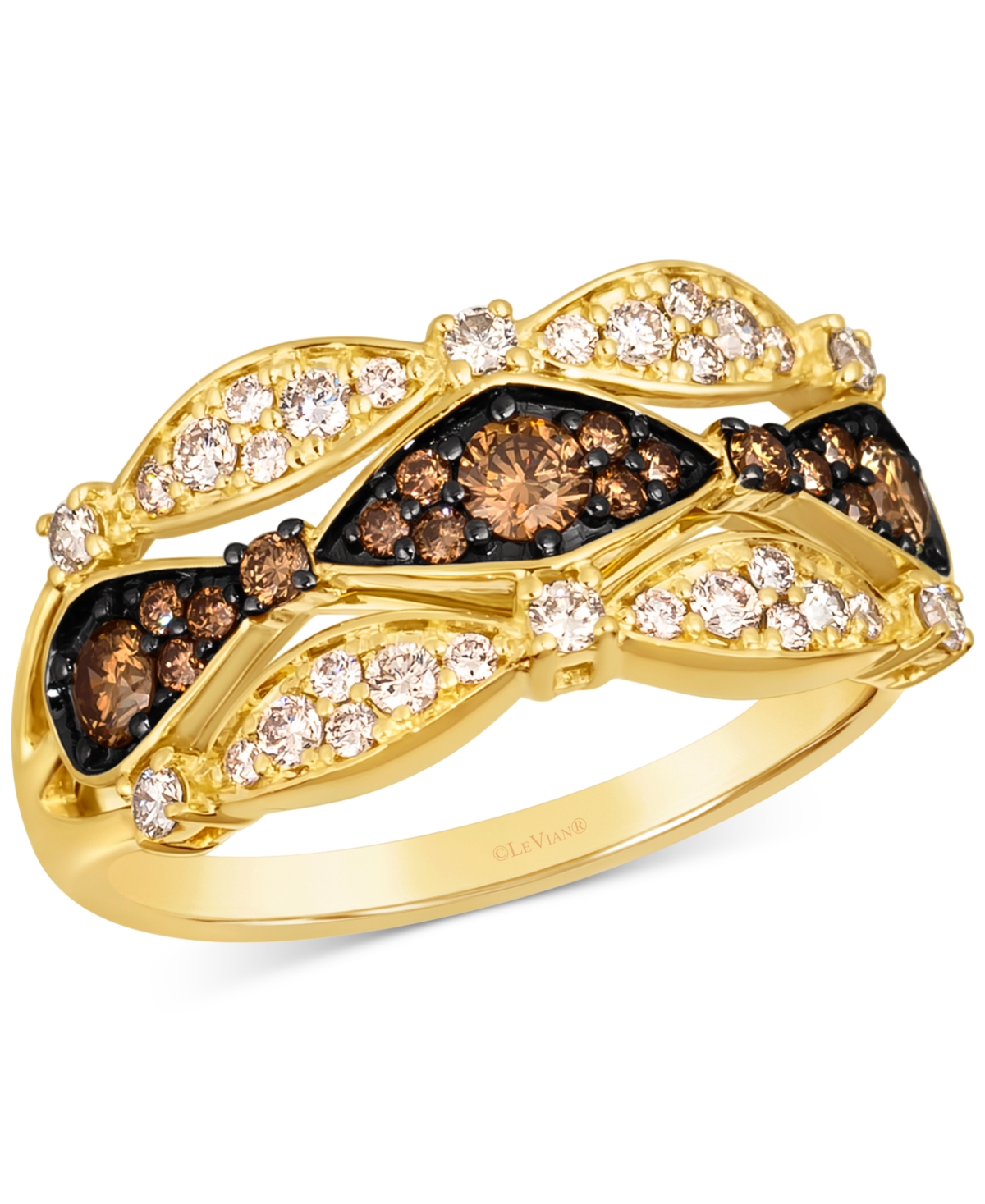 Click here for Le Vian Chocolate Diamond & Nude Diamond Three Row... prices
