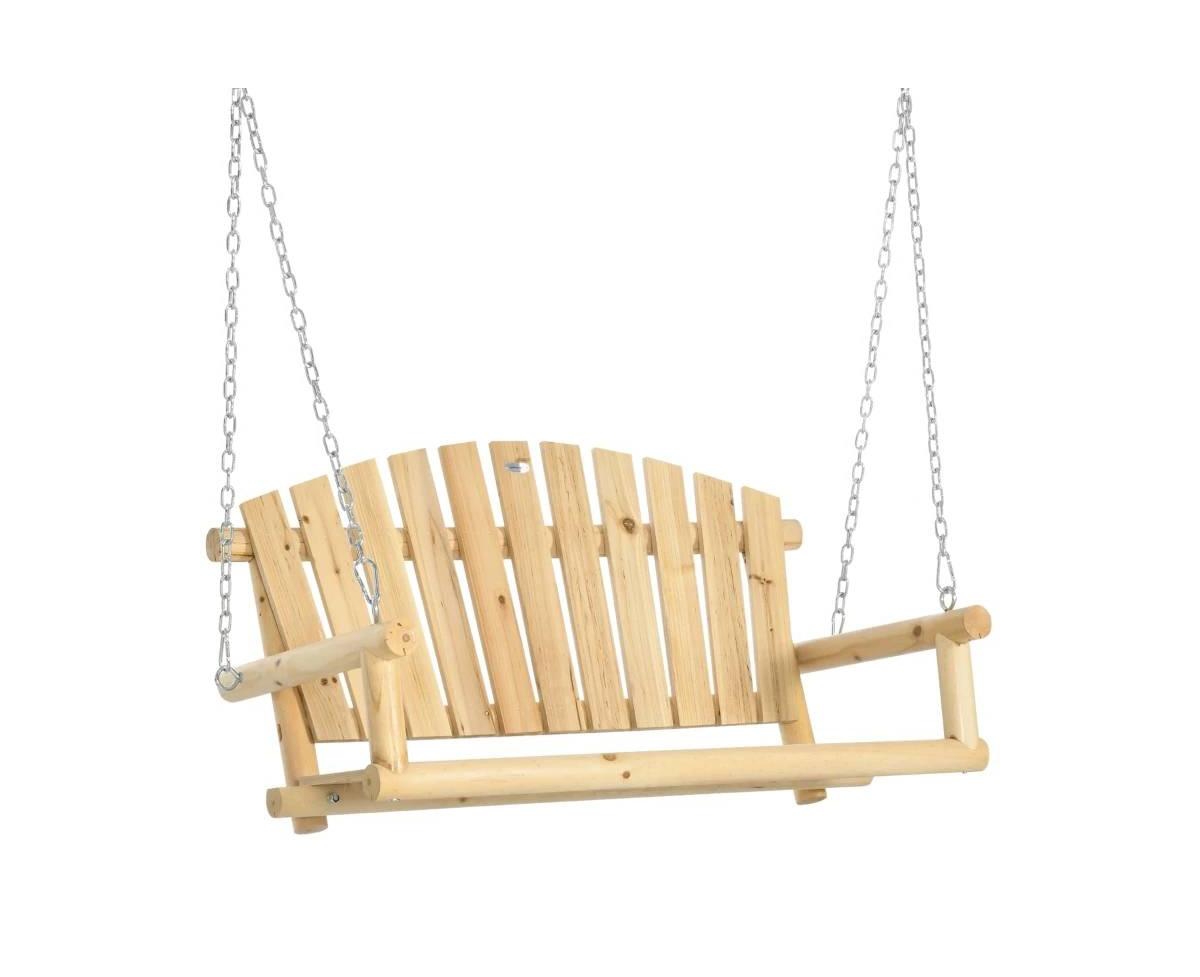 Click here for Slickblue 2-Seater Wooden Hanging Porch Swing for... prices