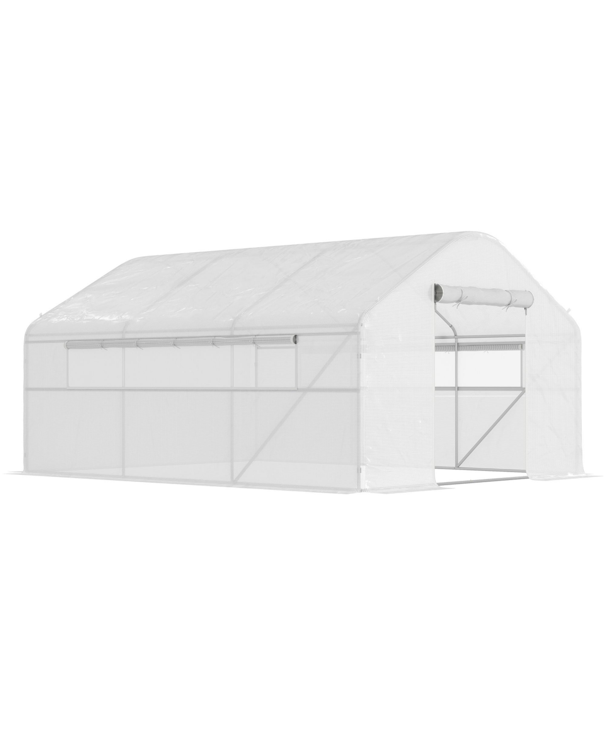 Click here for Outsunny 13 x 10 Hoop House with Large Windows Tun... prices
