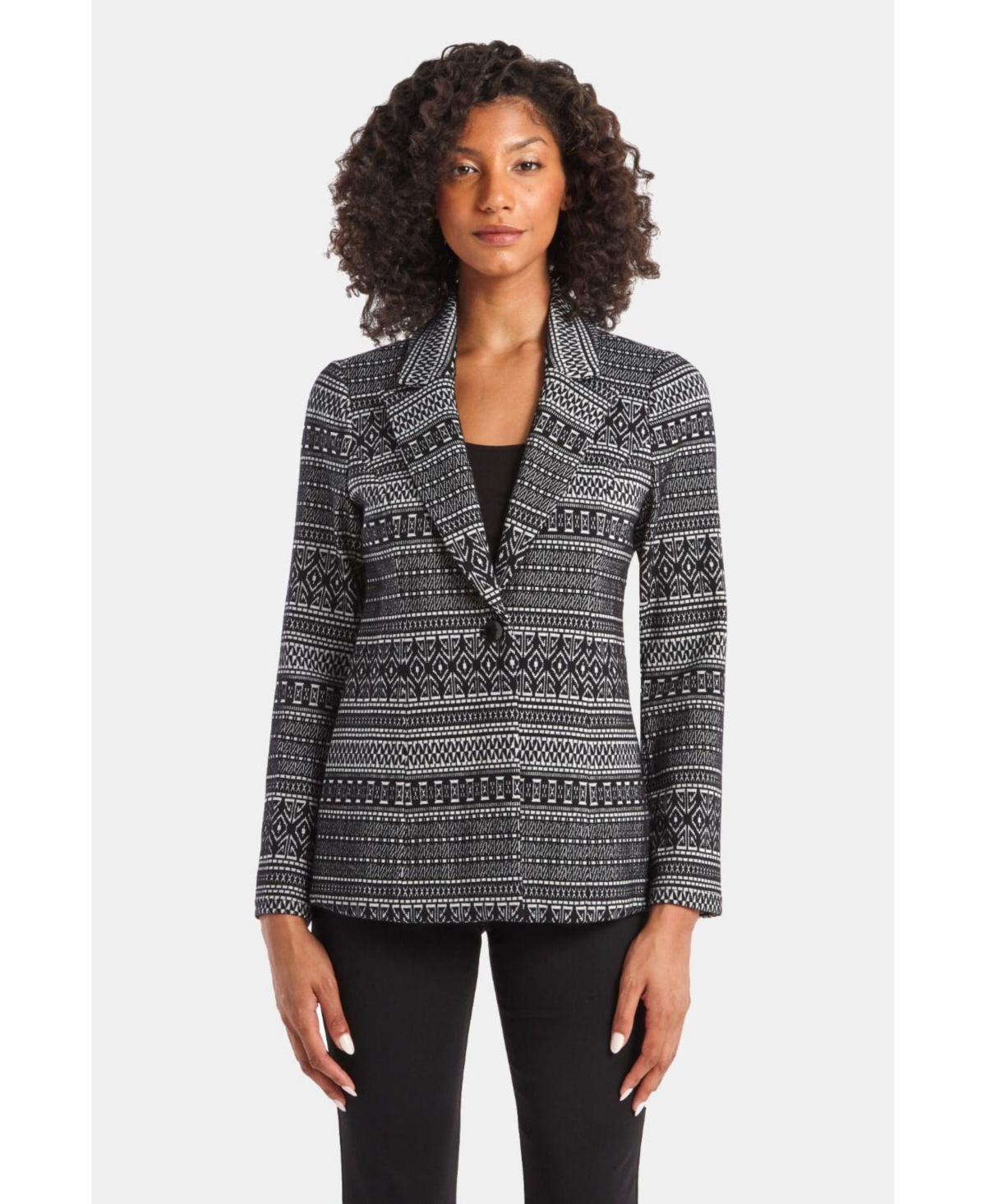 Click here for The Mooreshoue Blazer - Black with ivory prices