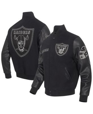 Pro Standard Men's Black Las Vegas Raiders Full-Zip Varsity Jacket - Macy's