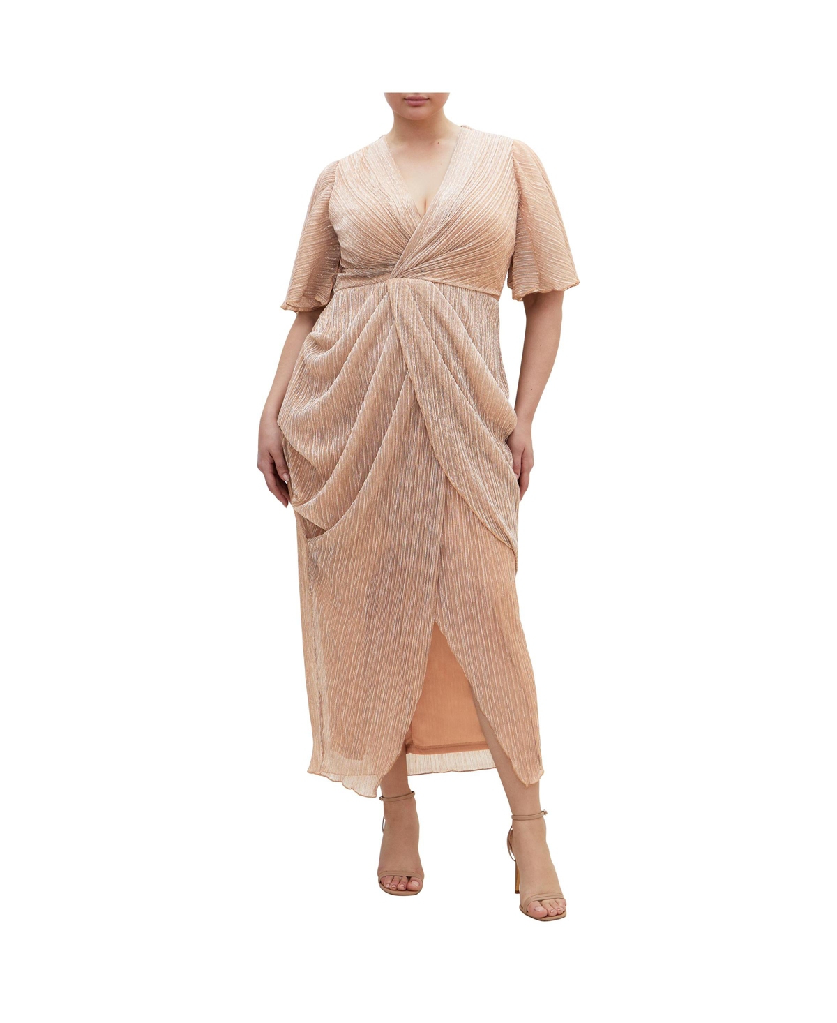 Click here for City Chic Plus Size Lily Sparkle Maxi Dress - Soft... prices