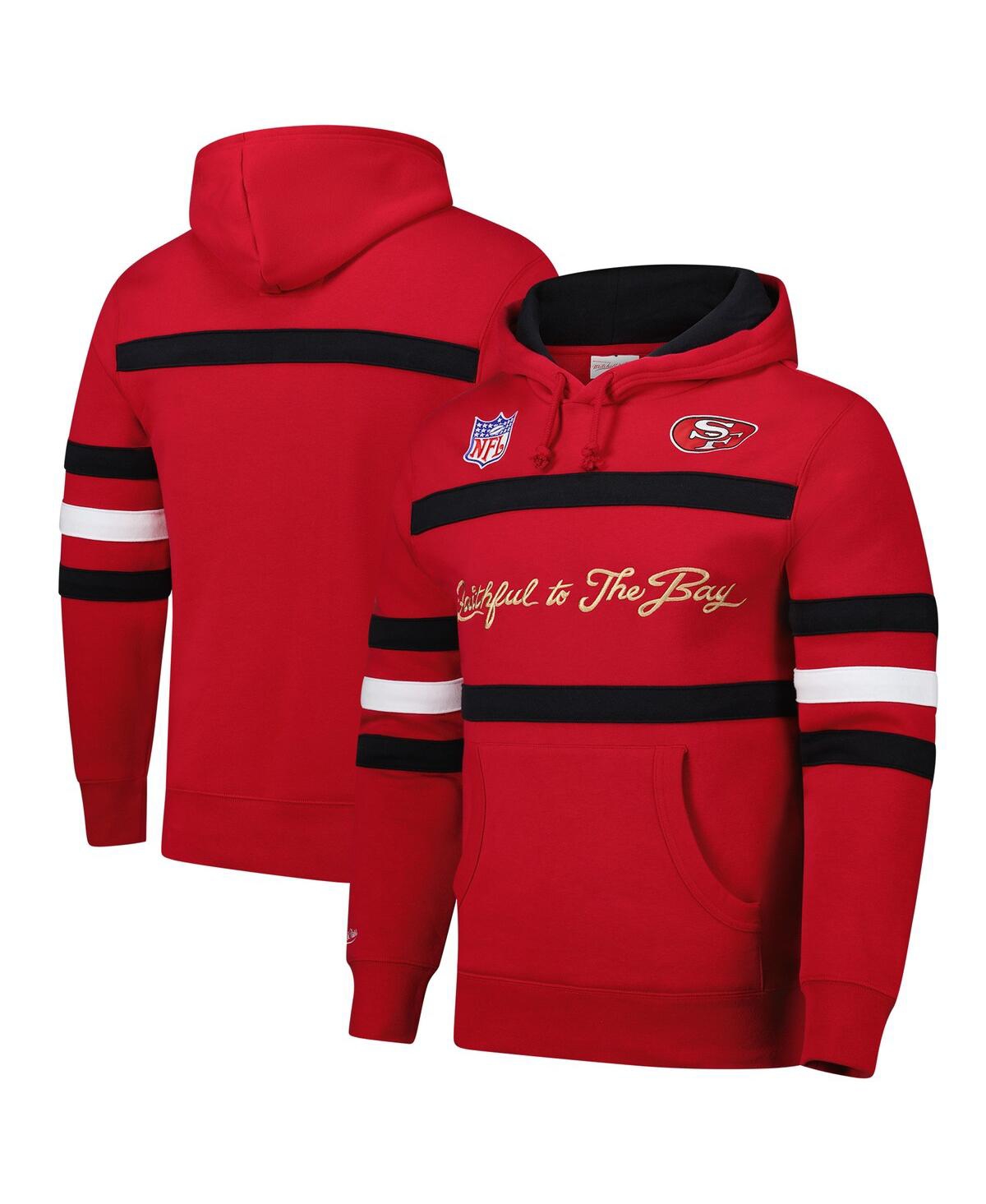 Click here for Mitchell & Ness Mens Scarlet San Francisco 49ers V... prices