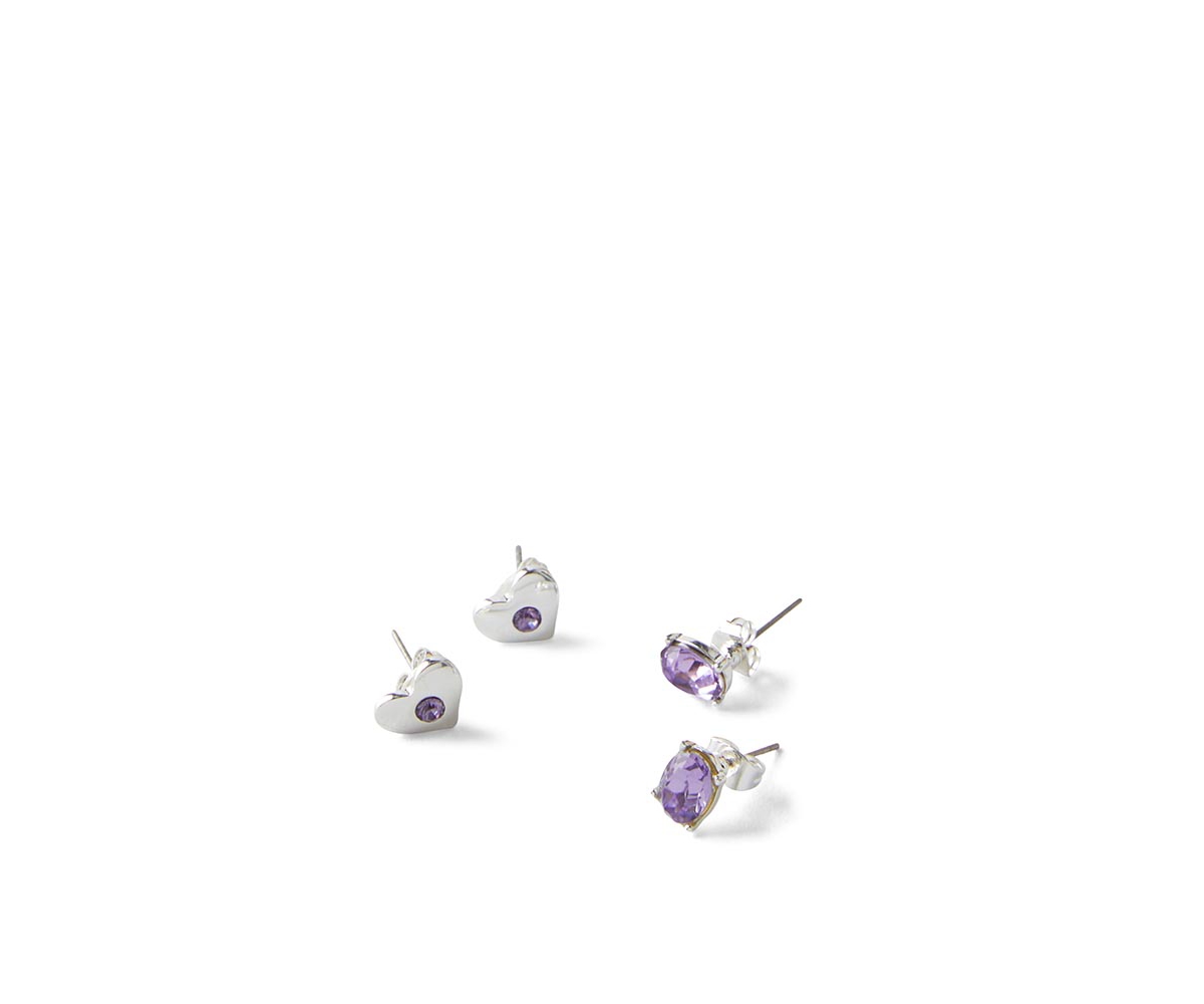 Click here for Cotton On Girls Little/Big Earring Set - Sterling... prices