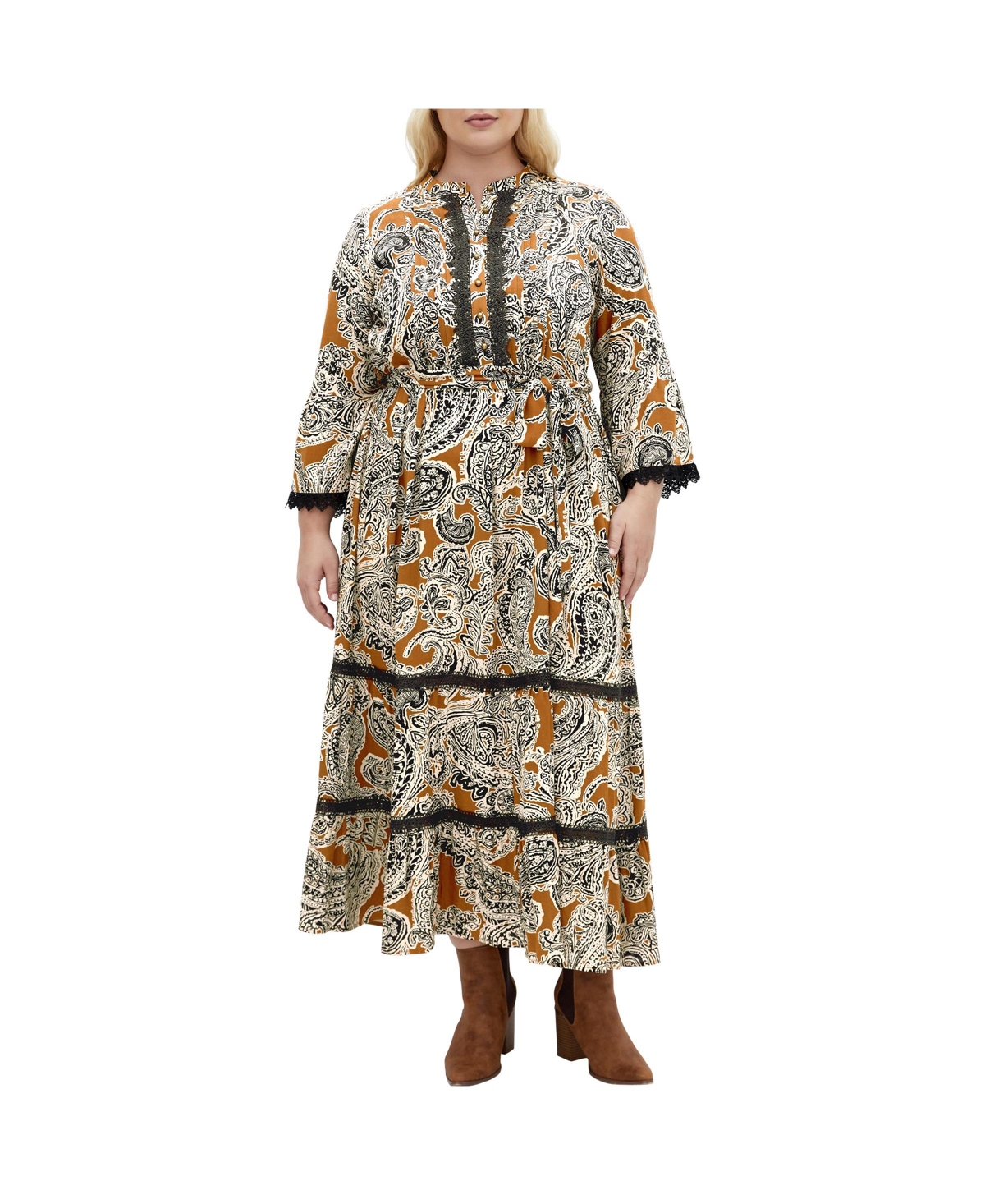 Click here for City Chic Plus Size Camille Print Maxi Dress - Car... prices