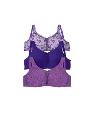 Comfort Choice Plus Size 3-Pack Cotton Wireless Bra - Macy's