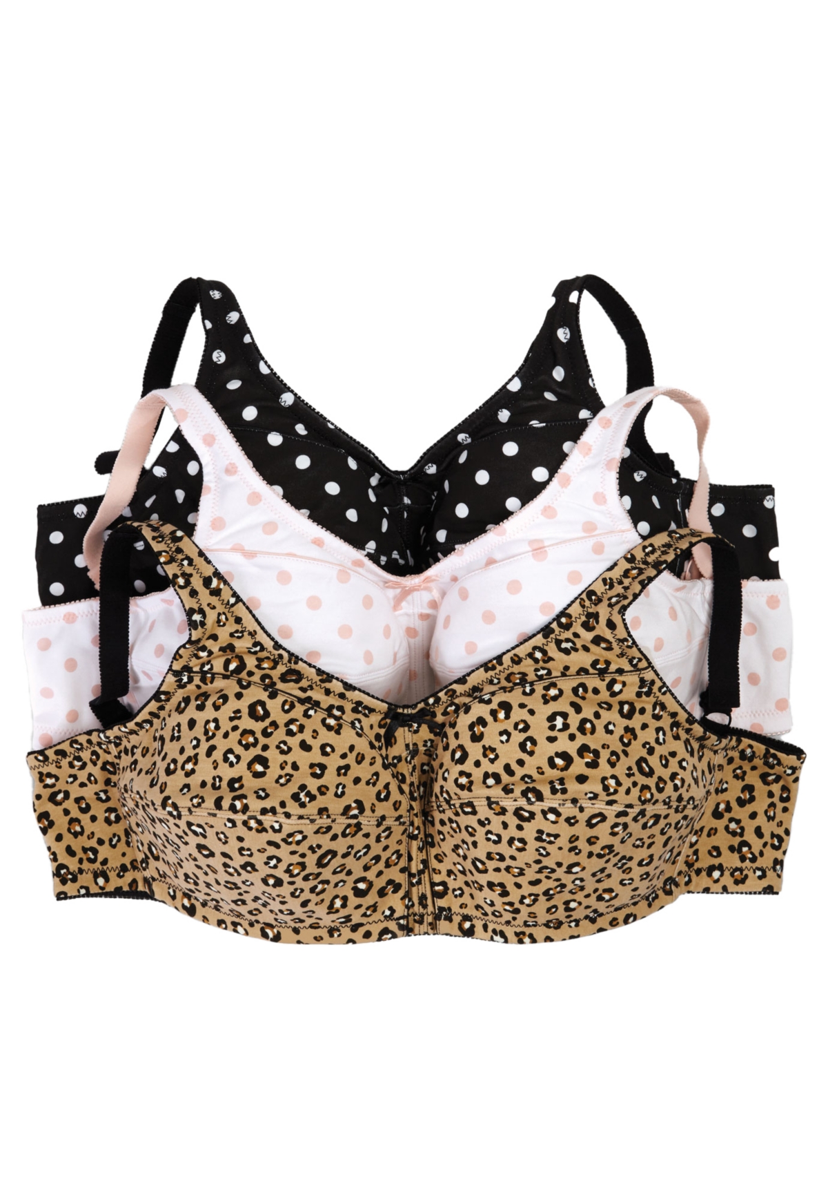 Click here for Comfort Choice Womens 3-Pack Cotton Wireless Bra -... prices