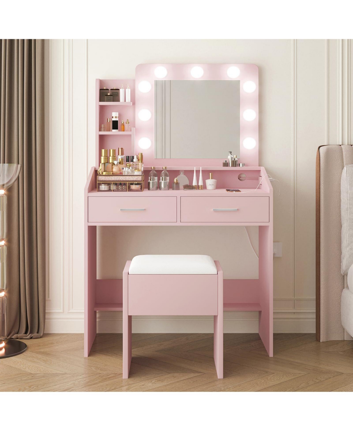 Click here for gaomon Vanity Desk with Mirror and Lights  Makeup... prices