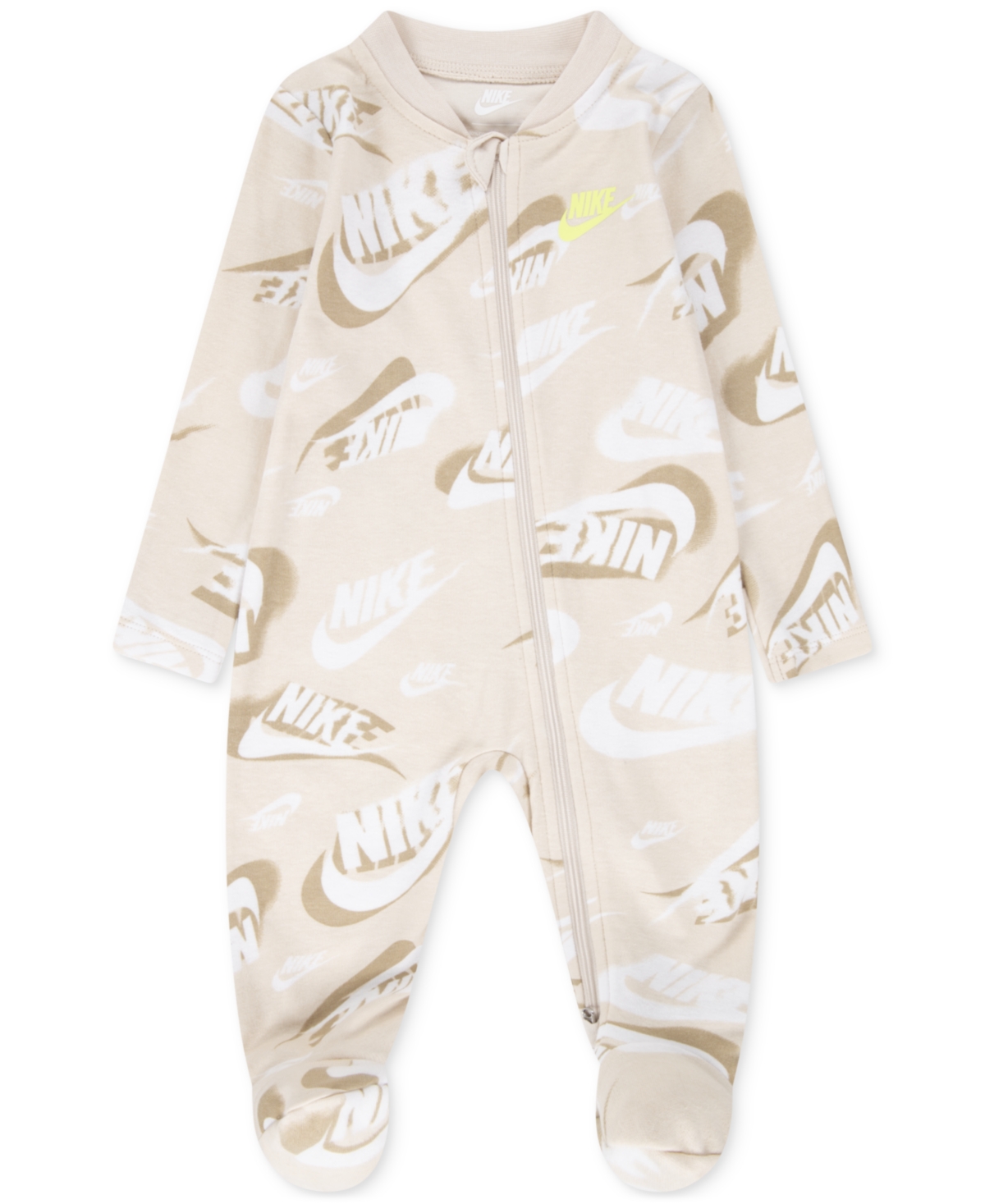 Click here for Nike Baby Printed Interlock Footed Coverall - Ligh... prices