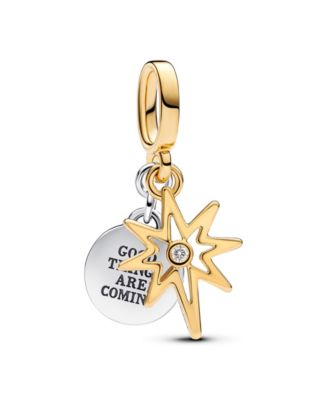 Pandora Engravable North Star Lab-Grown Diamond Dangle Charm - Macy's