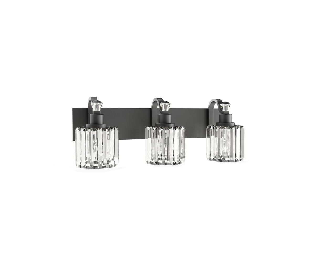 Click here for gaomon Modern Crystal Bathroom Vanity Lights Black... prices