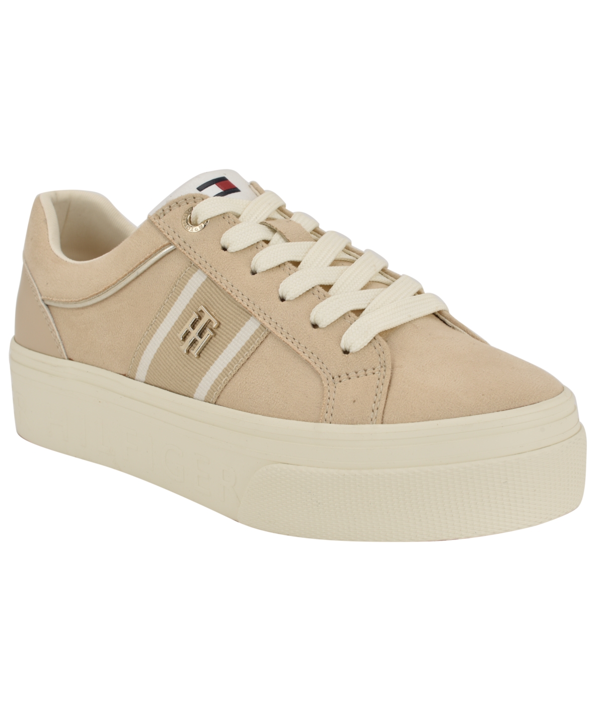 Click here for Tommy Hilfiger Womens Badria Logo Platform Sneaker... prices