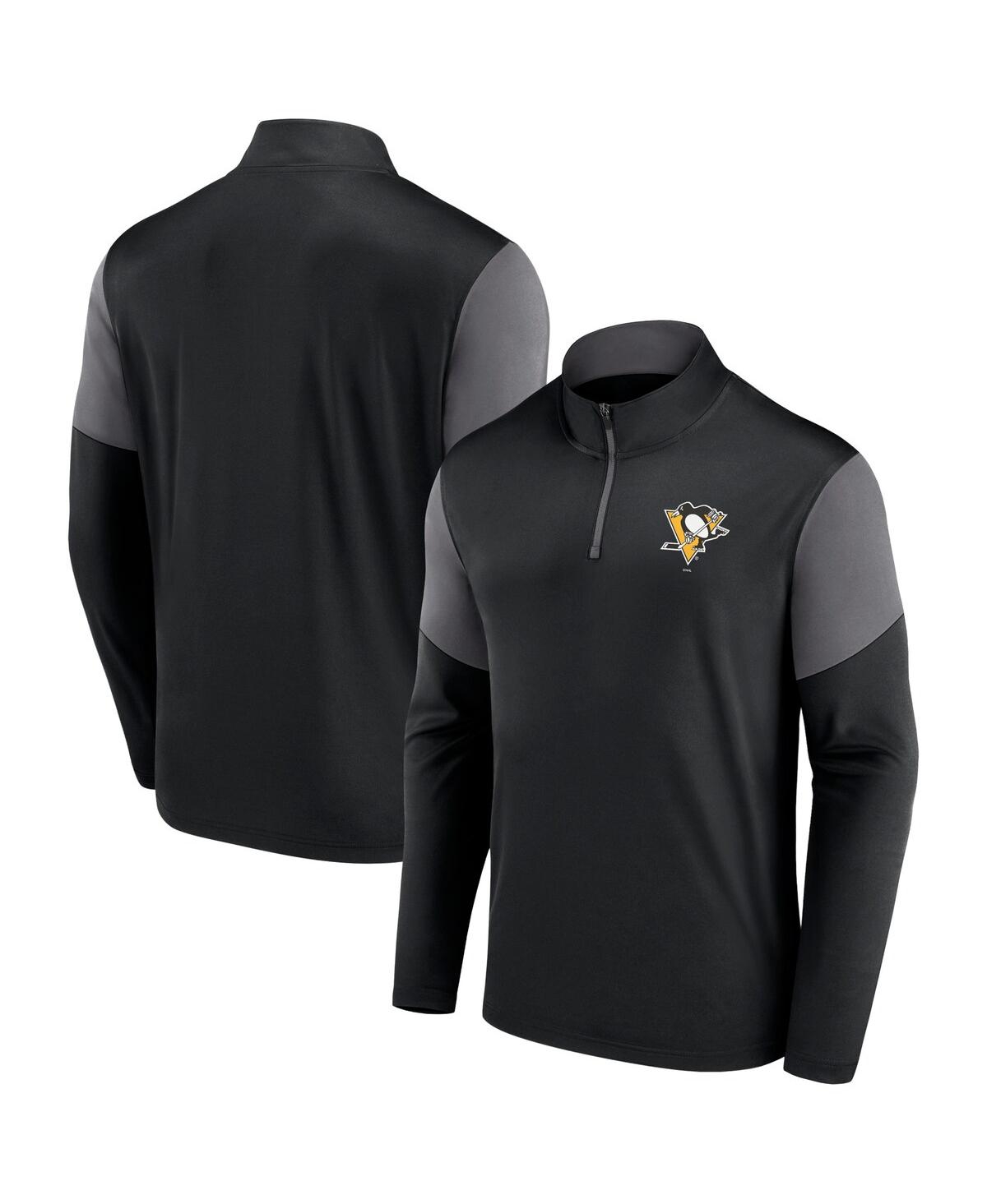Click here for Fanatics Mens Black Pittsburgh Penguins Logo Quart... prices