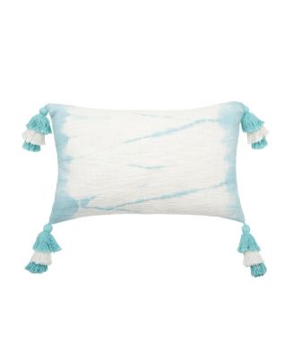 14" x 22" Buckroe Surf Light Blue & White Ombre Cotton Accent Throw ...