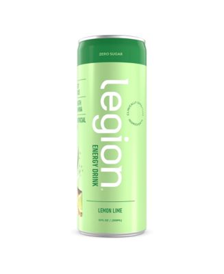 Legion Athletics Energy Drink Natural and Organic Lemon Lime Flavor - Case (12 Cans) - Macy's