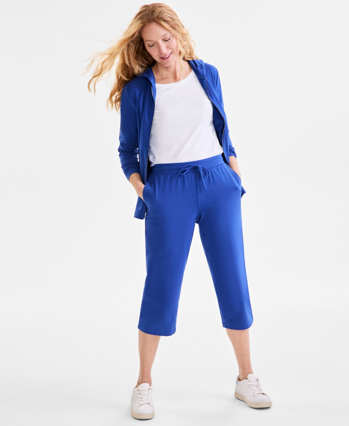 Click here for Style & Co Womens Mid Rise Capri Sweatpants  Creat... prices