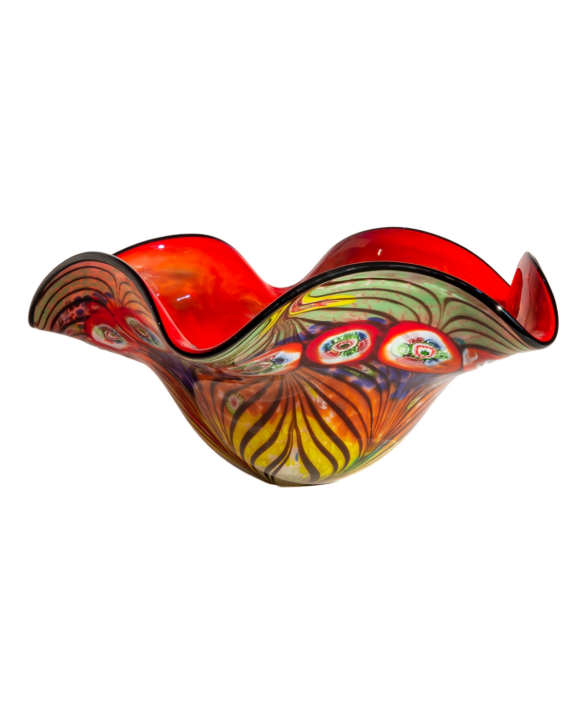 Dale Tiffany 6.75" Albie Art Glass Bowl In Red | ModeSens