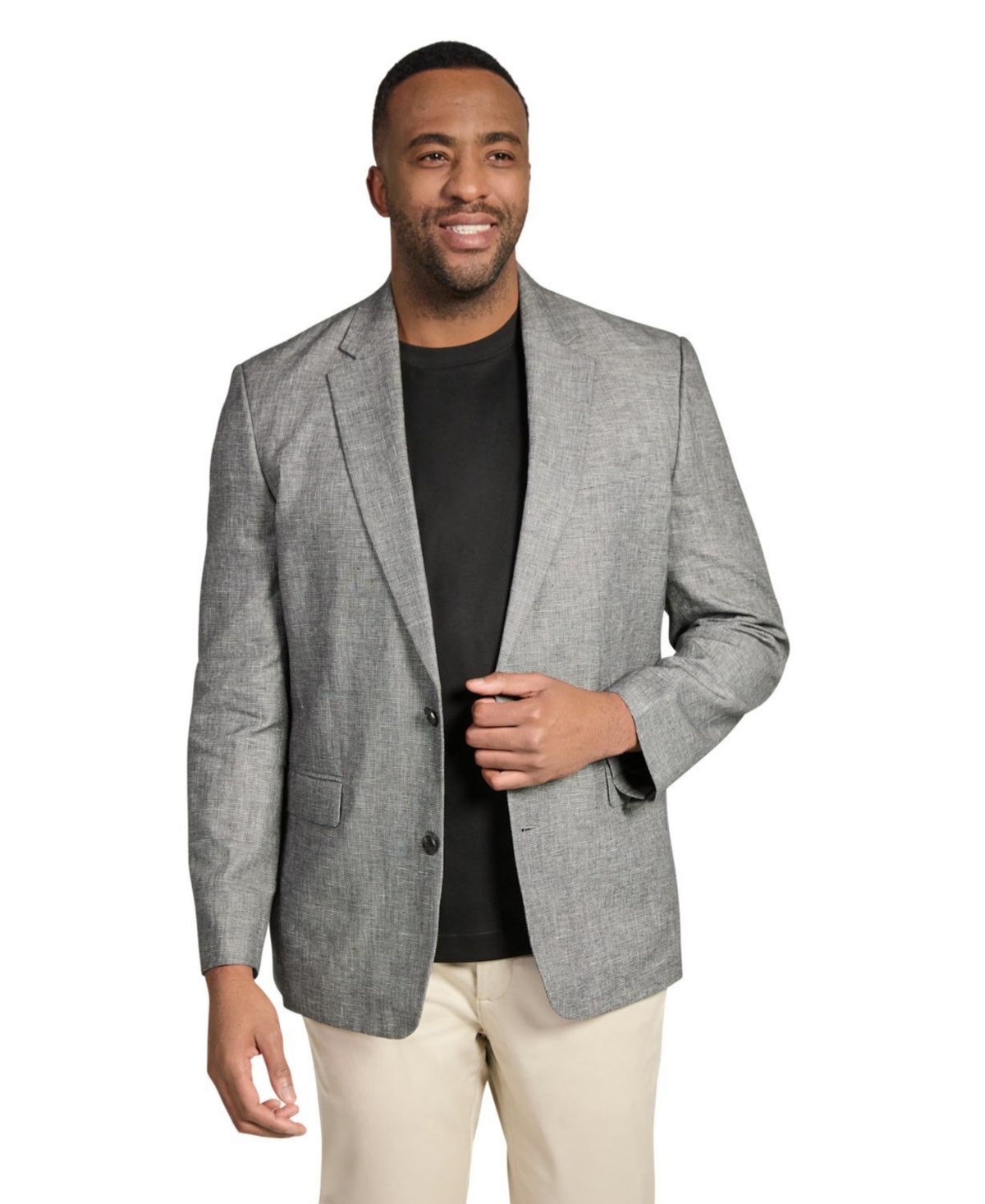 Click here for Johnny Bigg Big & Tall King Linen Blend Blazer - L... prices