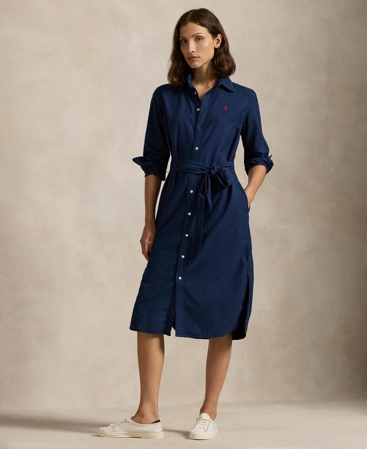 Click here for Polo Ralph Lauren Womens Belted Cotton Oxford Shir... prices