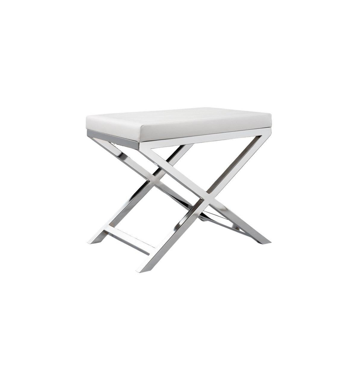 Click here for Slickblue Padded Seat Stool with White Faux Leathe... prices