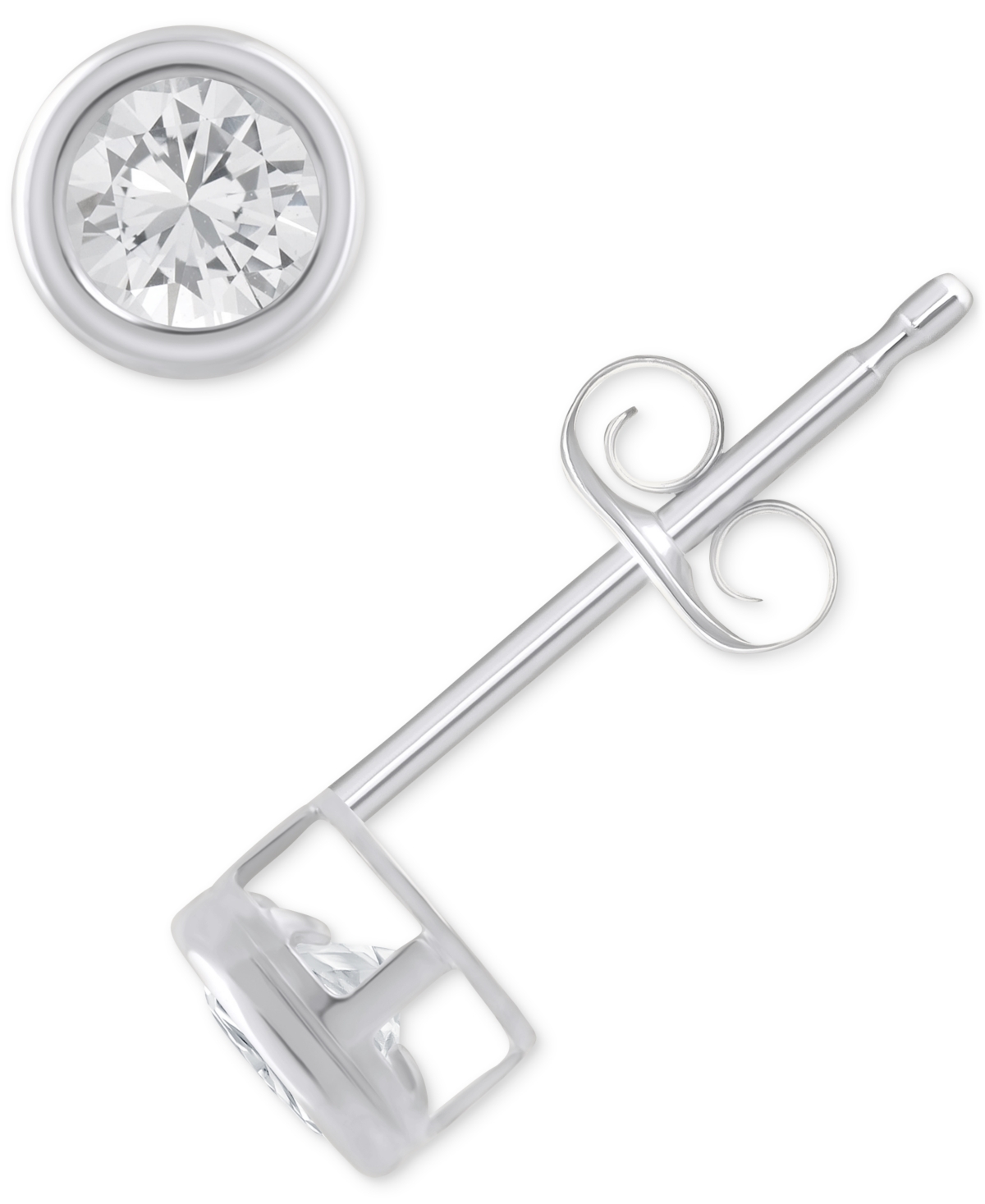 Click here for Macys Gemstone Round Stud Earrings in 10k Yellow G... prices