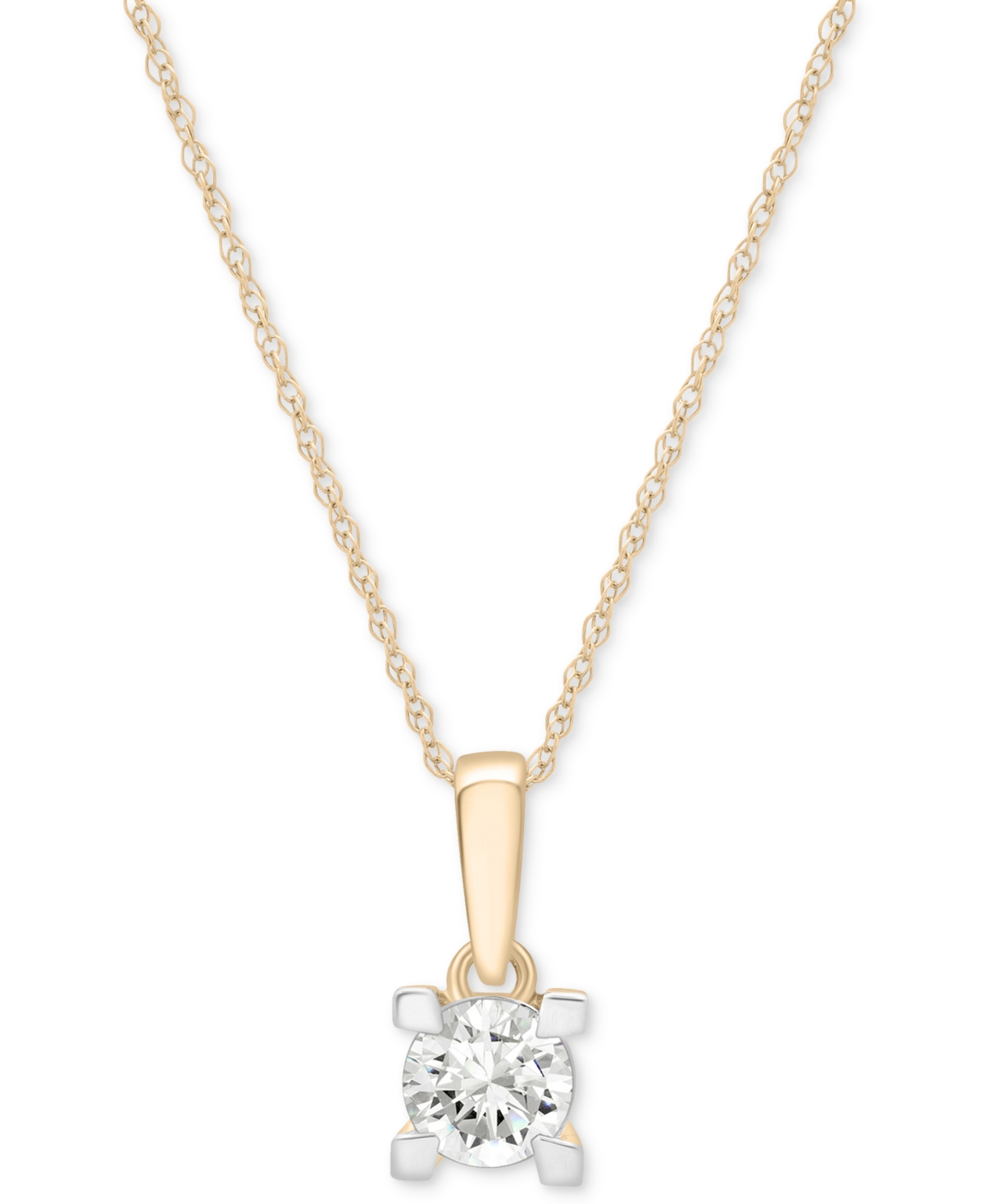 Click here for Macys Diamond Pendant 18 Necklace (1/2 ct. t.w.) i... prices