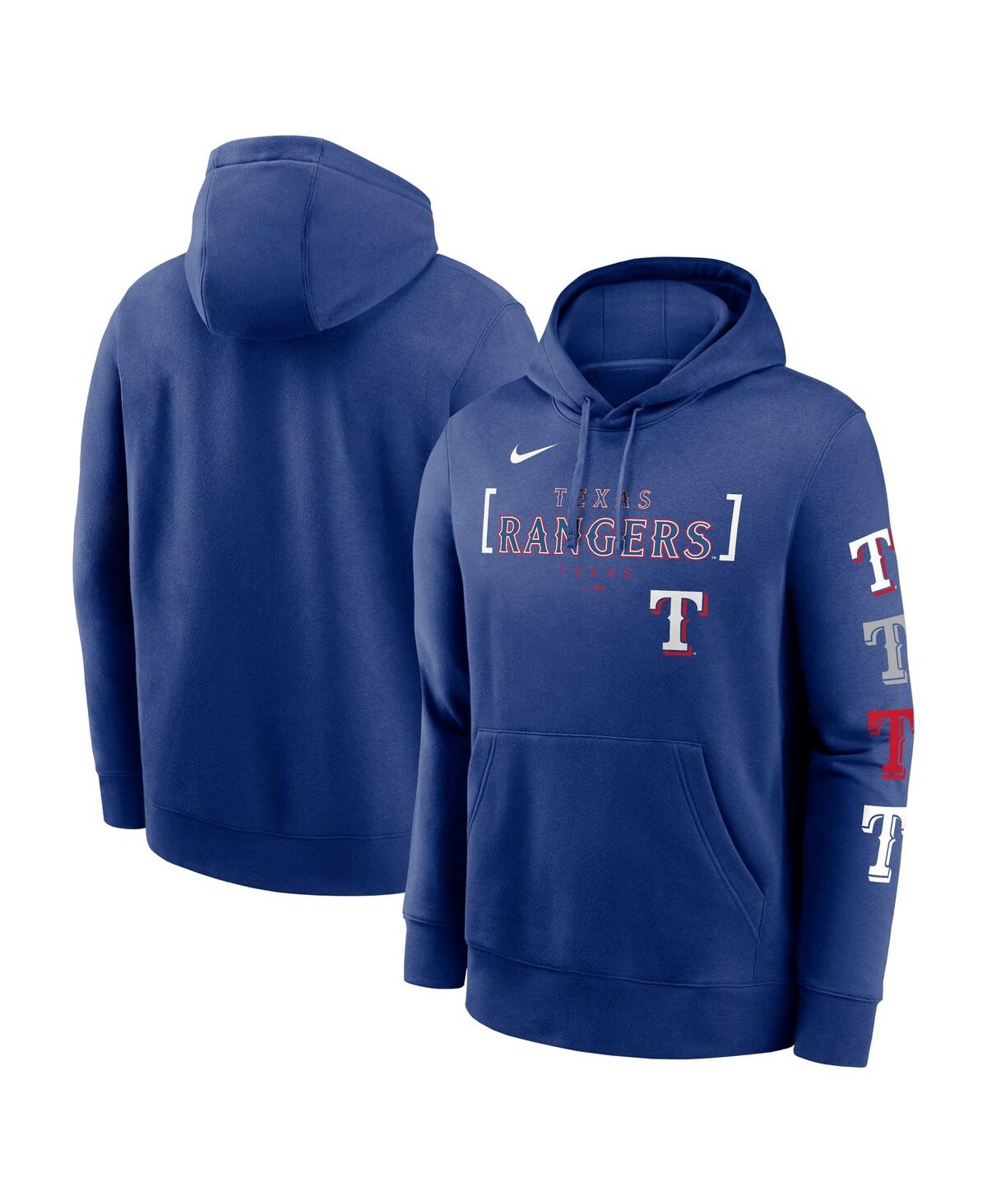 Click here for Nike Mens Royal Texas Rangers Club Stack Pullover... prices