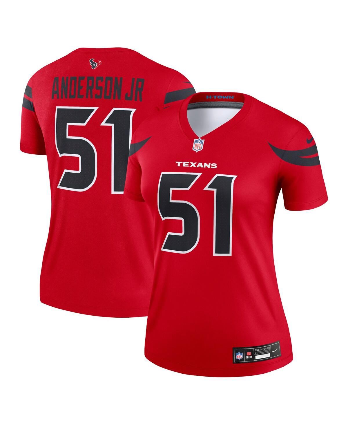 Click here for Nike Womens Will Anderson Jr. Red Houston Texans A... prices