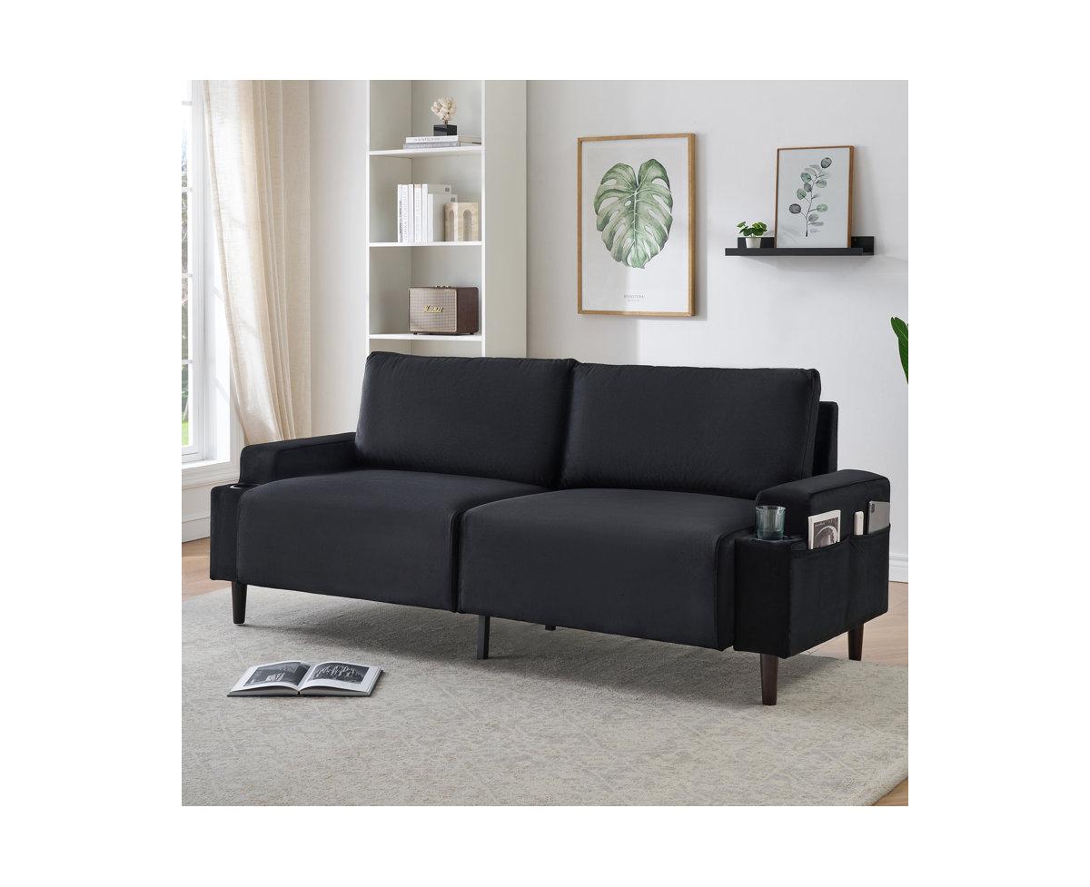 Click here for gaomon 80.7 Modern Square Armrest Cushioned Sofa w... prices