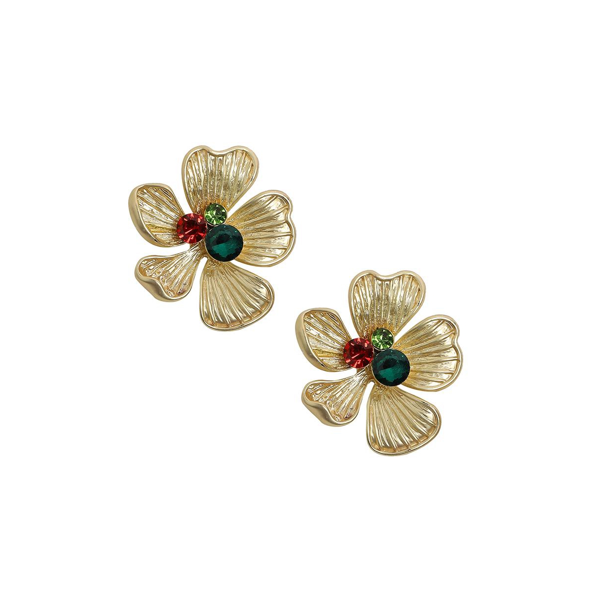 Click here for Luminous Petal Stud Earrings - Gold prices
