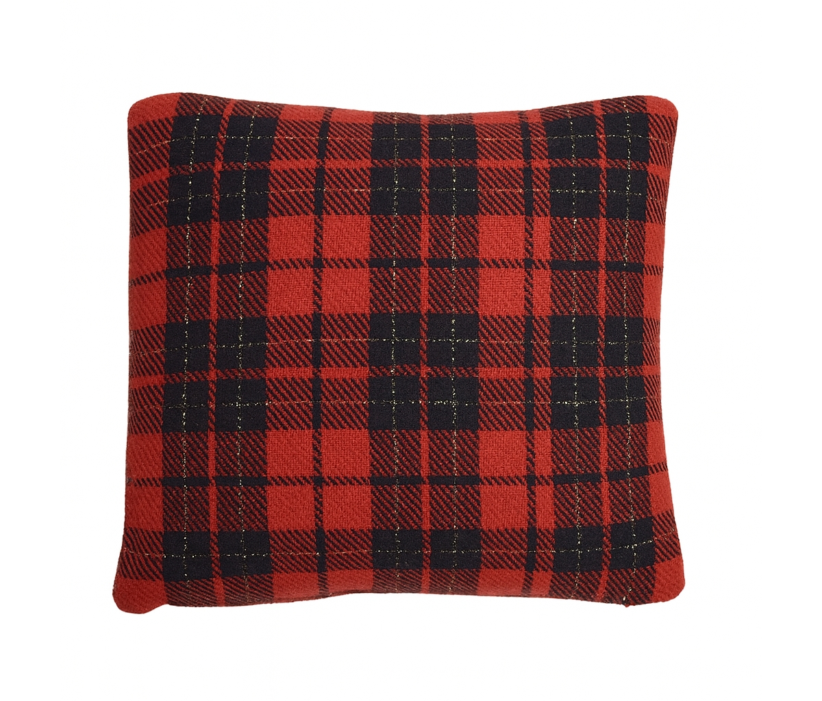 Click here for C&F Home 18 x 18 Red Black Plaid Woven Throw Pillo... prices