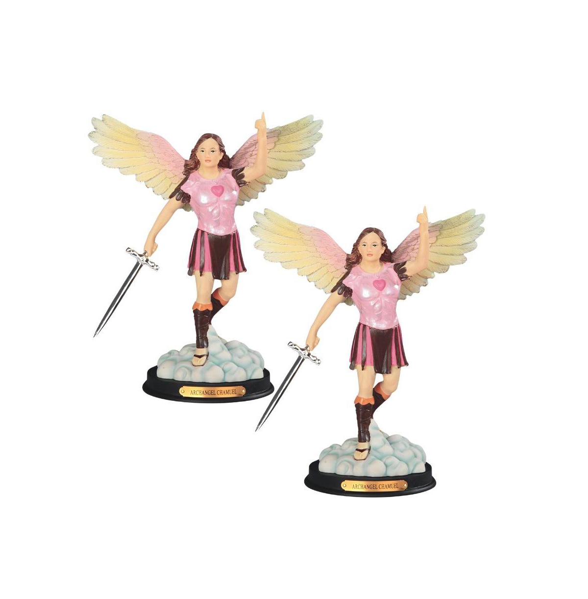 Click here for 2-pc Set Fc Design 10H Archangel Chamuel Statue An... prices