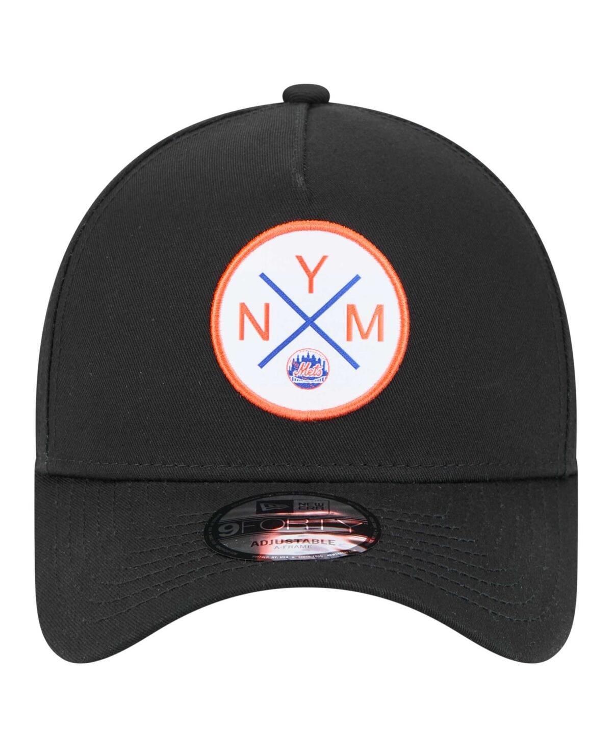 New Era Men's Black New York Mets 9forty A-frame Adjustable Hat | ModeSens