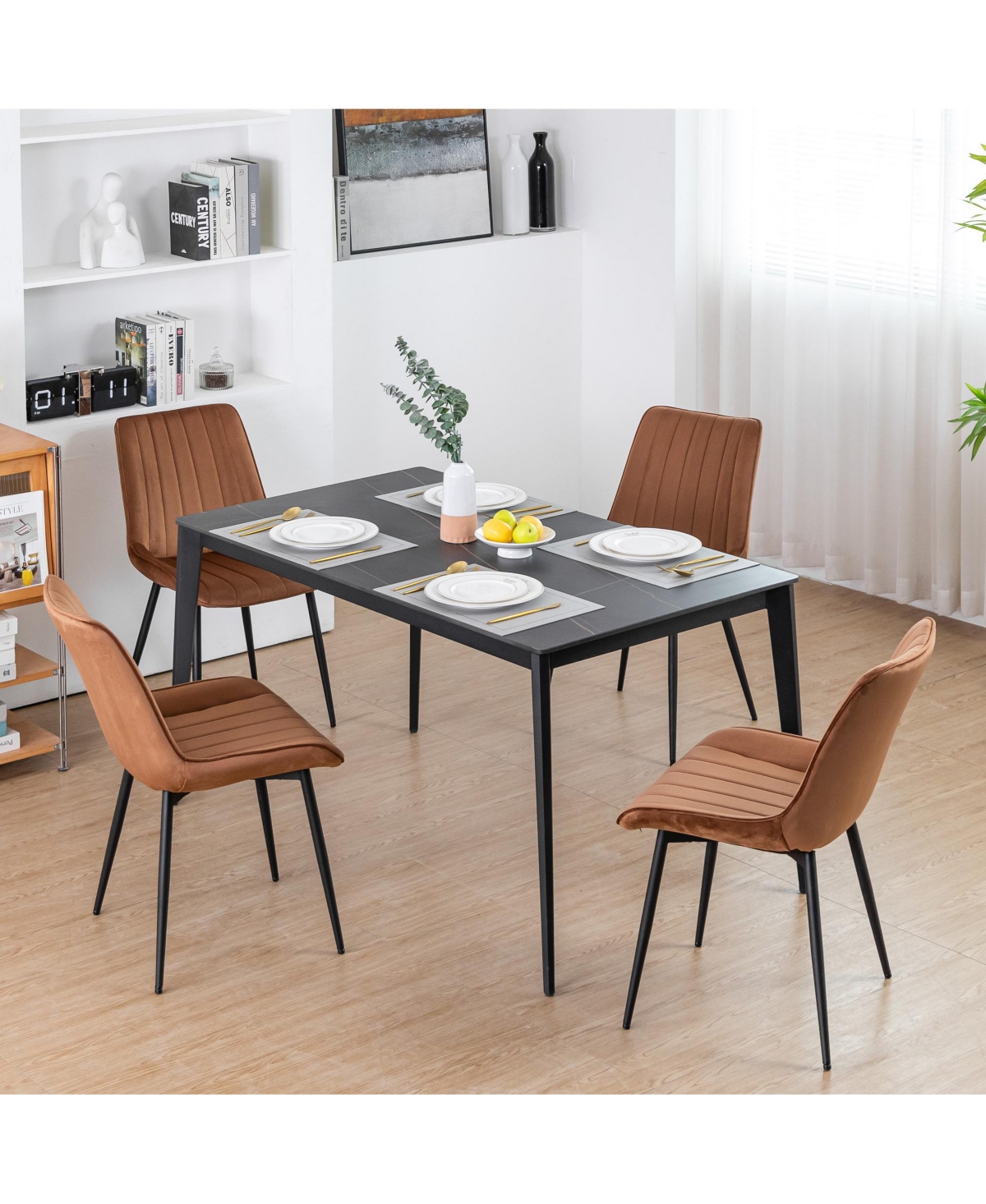 Click here for Dyhome Mid Century Dining Chairs  Upholstered Meta... prices