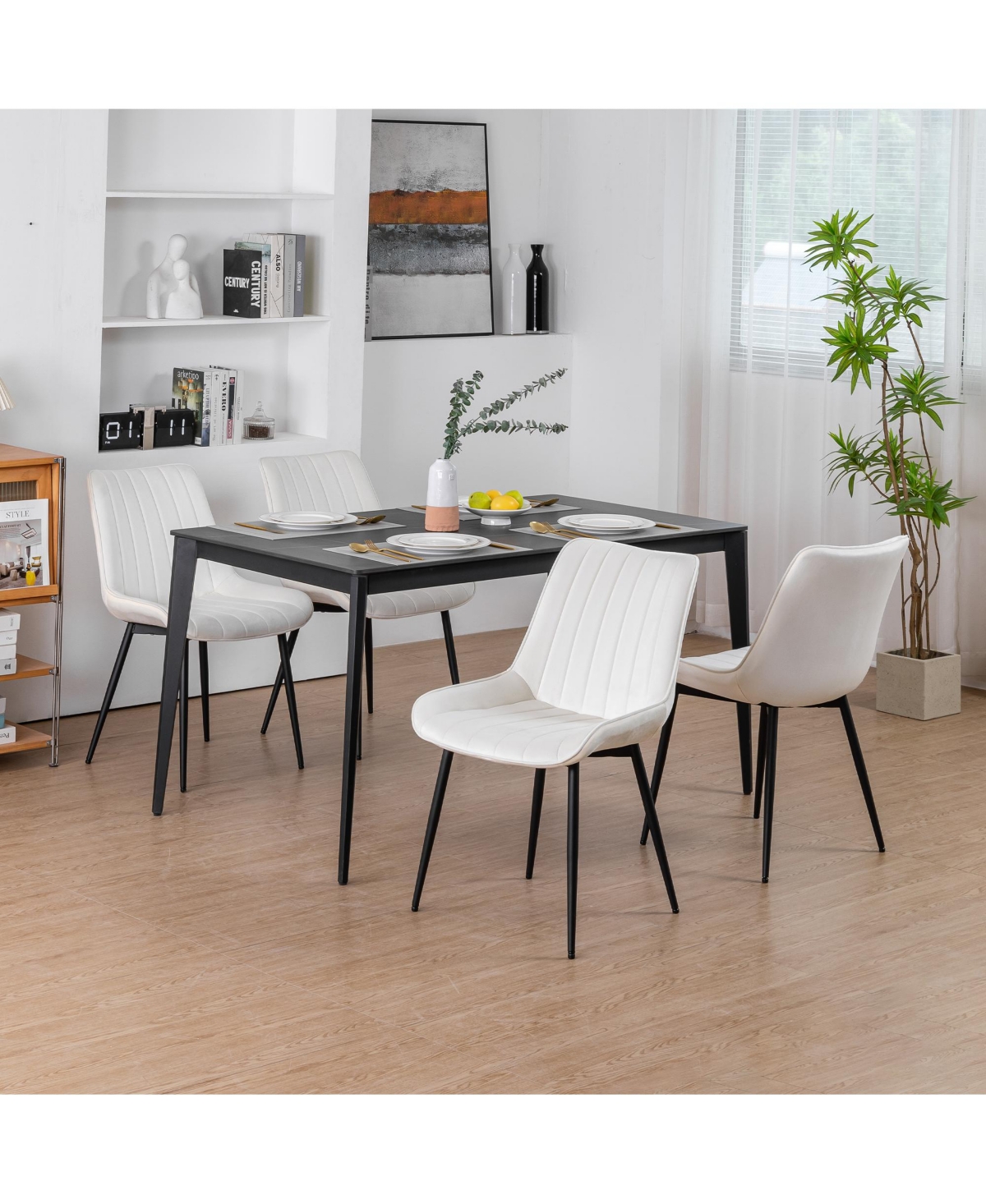 Click here for Dyhome Mid Century Dining Chairs  Upholstered Meta... prices