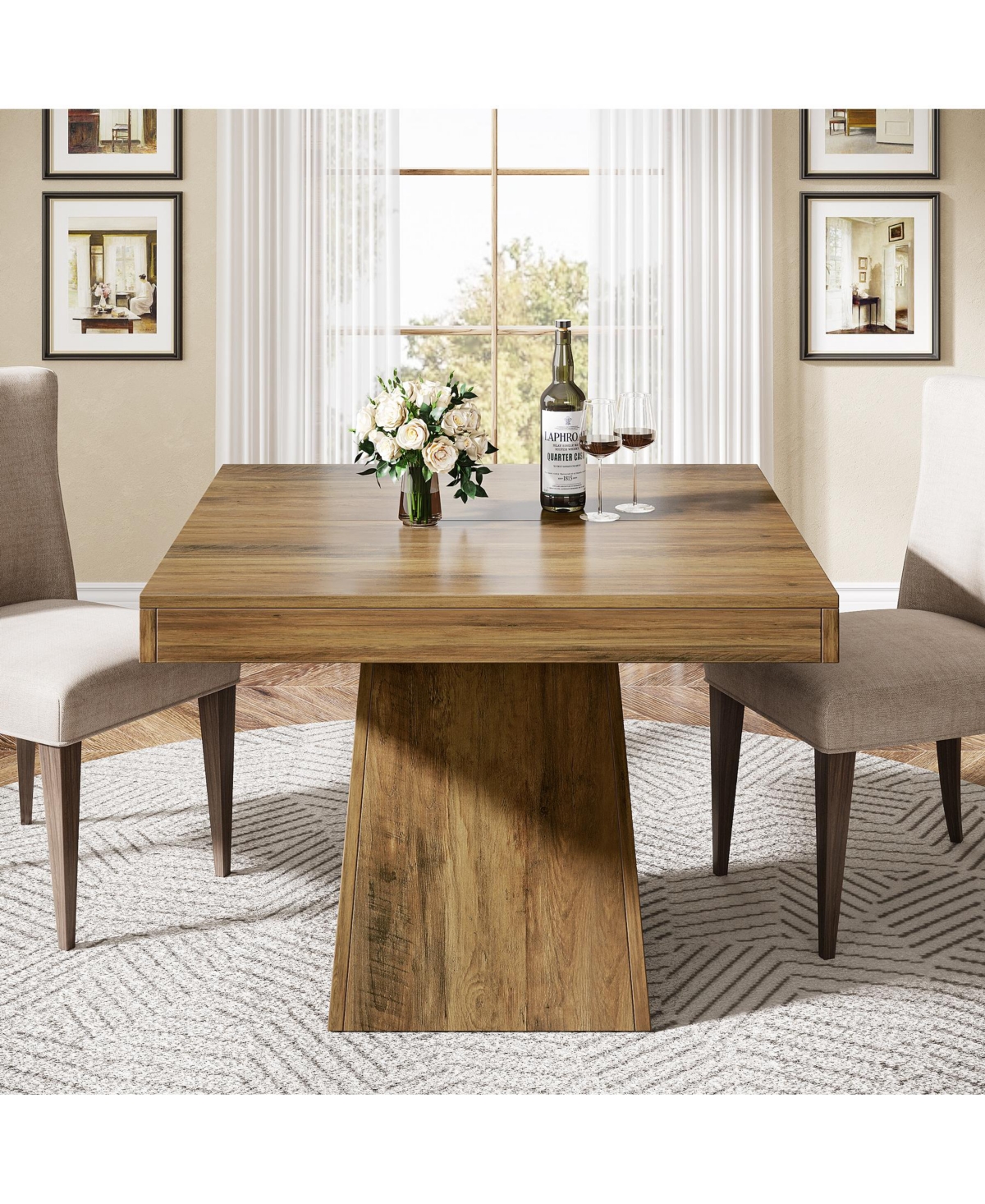 Click here for Tribesigns Square Dining Table for 4  31.5-Inch Ki... prices