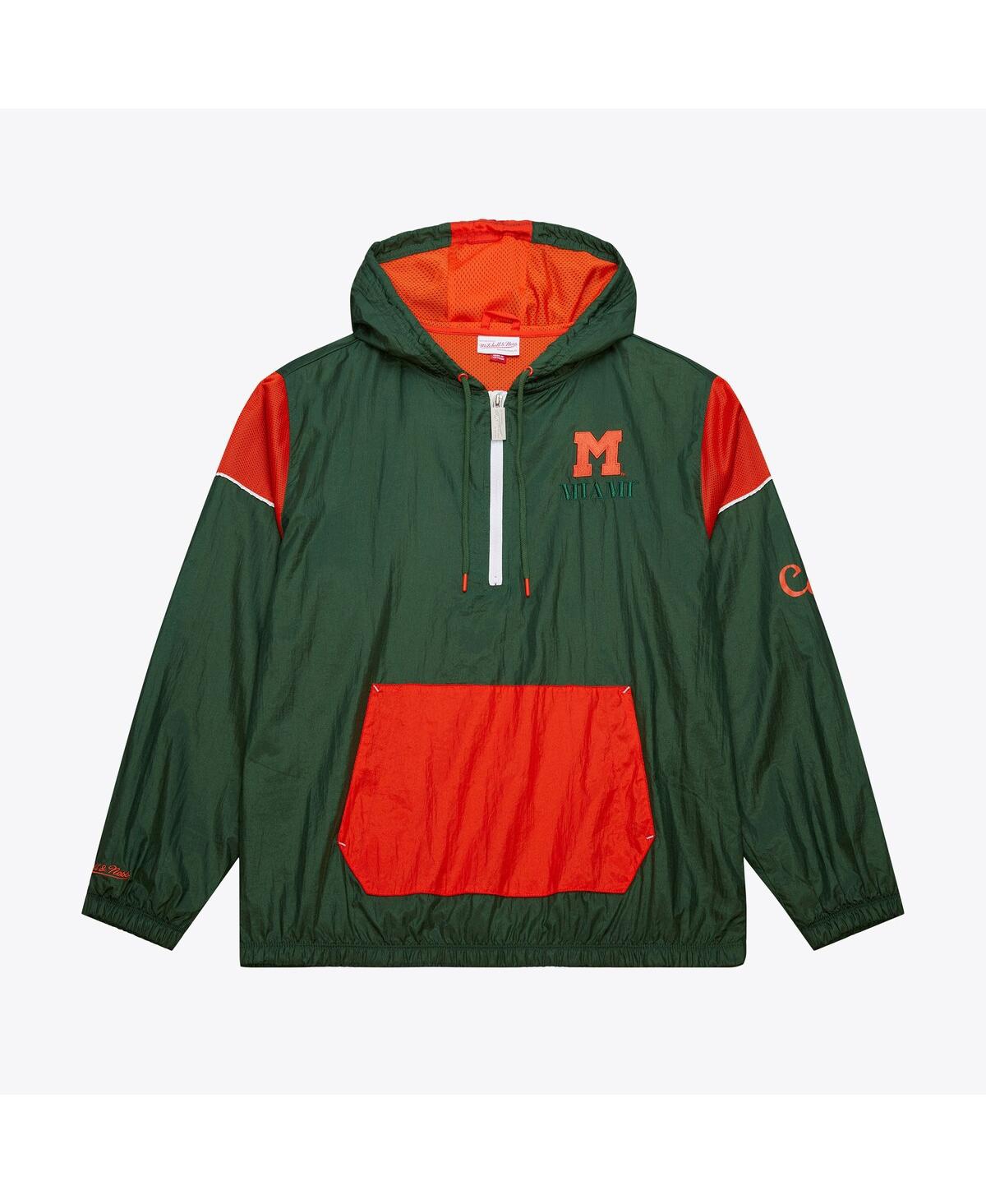 Click here for Mitchell & Ness Mens Green Miami Hurricanes Anorak... prices