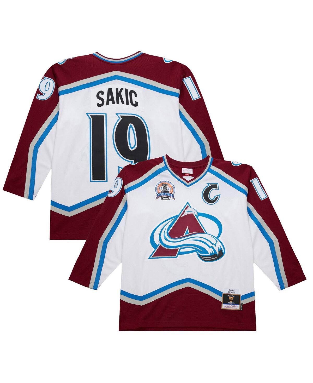 Click here for Mitchell & Ness Mens Joe Sakic White Colorado Aval... prices