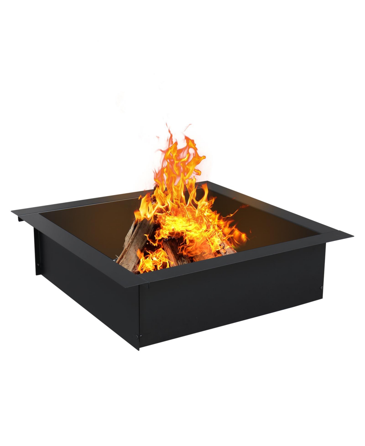 Click here for Slickblue Square Fire Pit Ring - Black prices