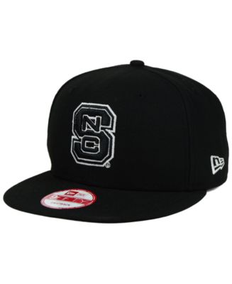 New Era North Carolina State Wolfpack Black White 9FIFTY Snapback Cap ...