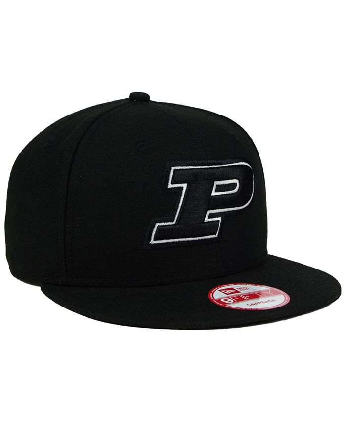 New Era Purdue Boilermakers Black White 9FIFTY Snapback Cap - Macy's