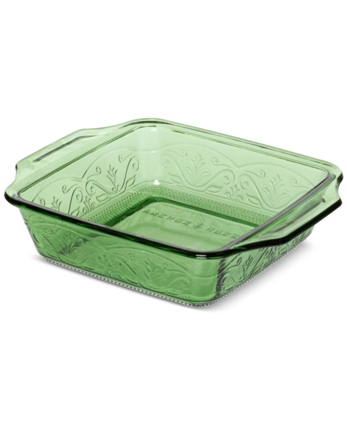 Click here for Anchor Hocking 8 Laurel Embossed Glass Cake Dish -... prices
